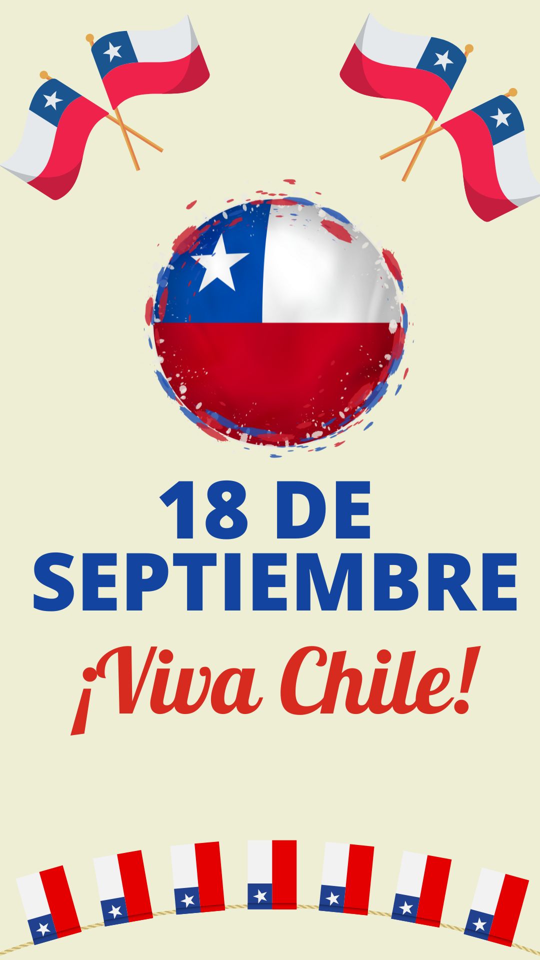 Felices Fiestas Patrias Chile - Fondos y saludos 18 de septiembre